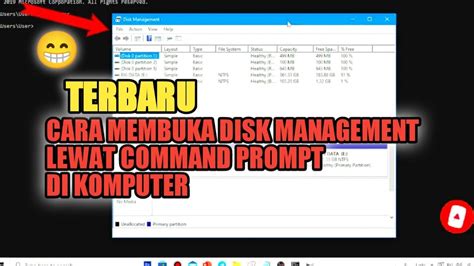 Cara Membuka Disk Management Lewat Command Prompt Cmd Di Komputer