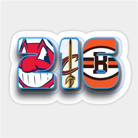 216 Area Code Cleveland City Sports Sticker In 2024 Cleveland City