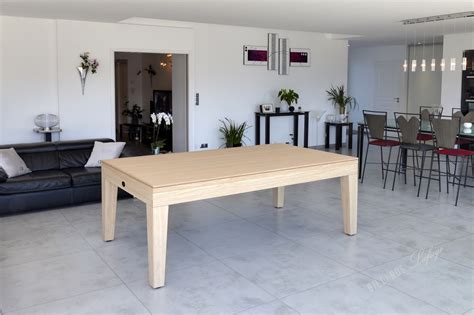 Billard City Chêne Naturel Avec Plateau Table