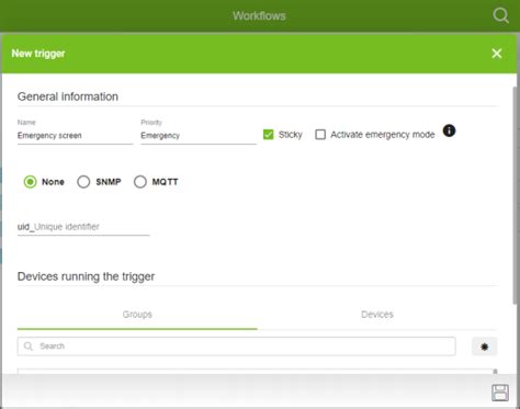 configure workflow trigger source and actions