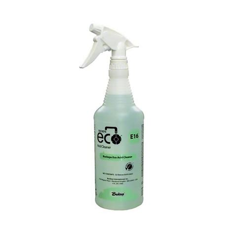 Buckeye Eco E16 Acid Cleaner Empty Trigger Spray Bottle