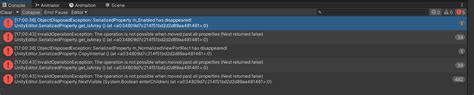 any 2022 2 x clean project constant console error spam in inspector