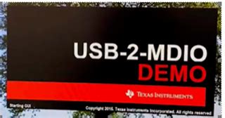 USB 2 MDIO How To Download USB 2 MDIO GUI Interface Forum Interface TI E2E Support Forums