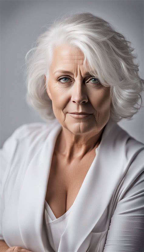 Curvy Mature With Tears White Hair By Clarkbrando On Deviantart