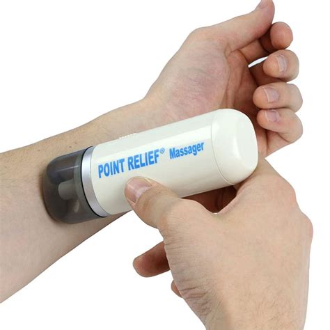 Point Relief ® Battery Powered Mini Massager Vibrate Soothing Massage