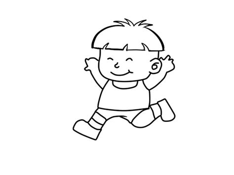 小孩简笔画 天奇生活