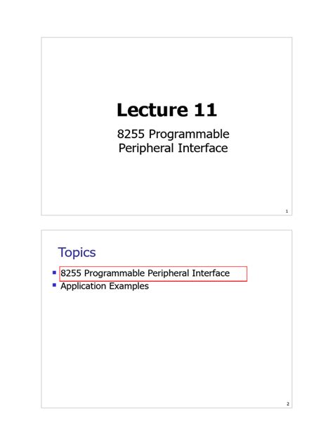 Lecture11 Peripheral Interface Download Free Pdf Inputoutput