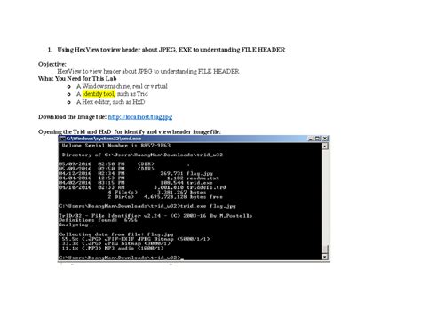 How To Use Some Tools For Viewing Header File Using HexView To View Header About JPEG
