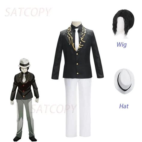 Jual Anime Demon Slayer Cosplay Kibutsuji Muzan Costume Outfits Black