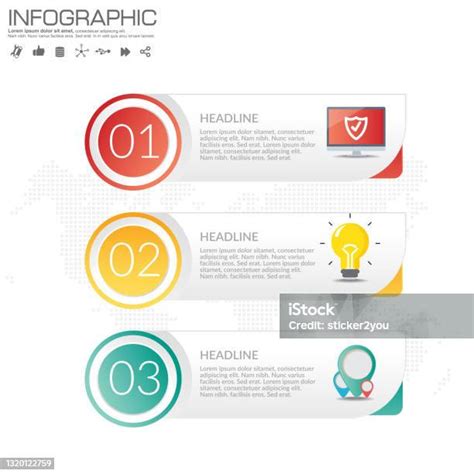 비즈니스 벡터 일러스트레이션을 위한 인포그래픽 디자인 요소 3단계 0명에 대한 스톡 벡터 아트 및 기타 이미지 0명 개념 다이어그램 Istock
