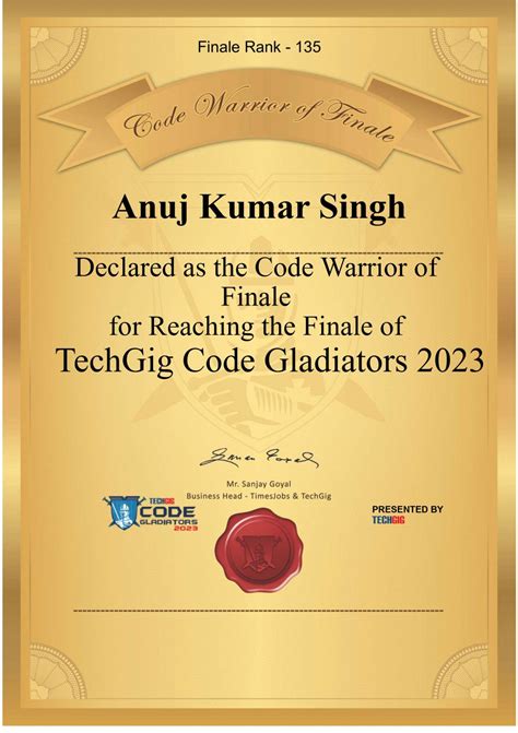 anuj kumar singh on linkedin techgig codegladiators2023 finale