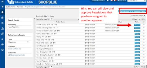 Assign A Substitute Approver Administrative Services Gateway University At Buffalo