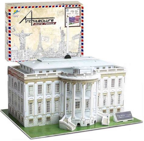 Dėlionė 3d Puzzle Baltas House Of The Famous Buildings Za2529 Modelis Za2529 žema Kaina