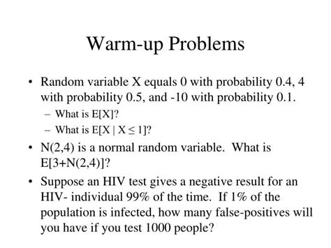 PPT Warm Up Problems PowerPoint Presentation Free Download ID