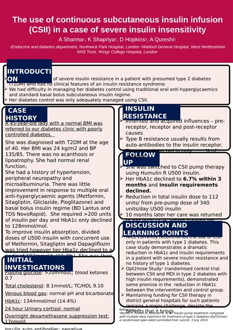 Pdf The Use Of Continuous Subcutaneous Insulin Infusion Csii In A Case Of Severe Insulin