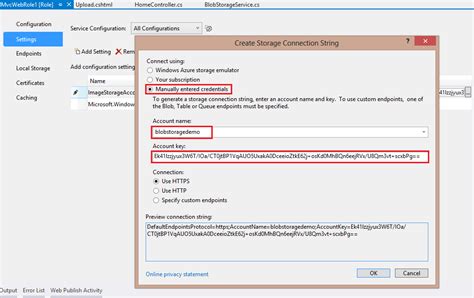 Working With Azure Blob Storage In Mvc