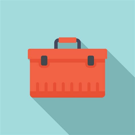 Car Tool Box Icon Flat Style 14620410 Vector Art At Vecteezy