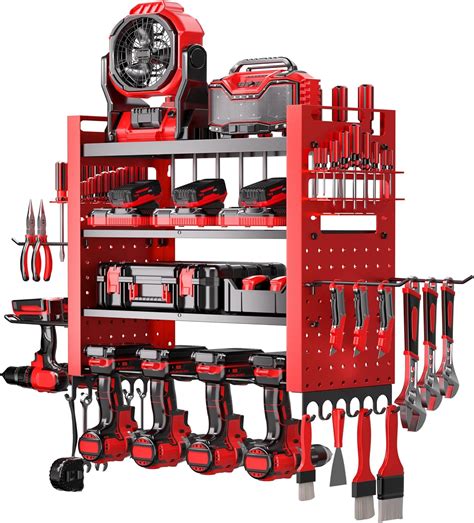 Shomextol Small Power Tool Wall Mount Tool Organizer