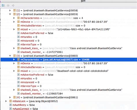 Android Bluetoothgatt Showing 10 000 Identical Characteristics For Service Stack Overflow