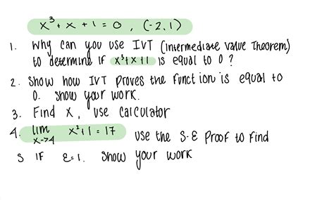 Solved X3 X 1 0 −2 1 1 Why Can You Use Ivt Intermediate