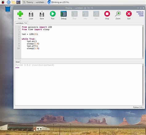 Blinking An Led From Scratch And Python 3 — Four Corners Science And