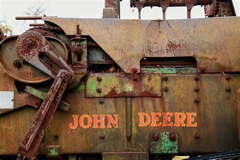 Rusted John Deere Relics Of The Past Photograph By Toni Hopper Fine