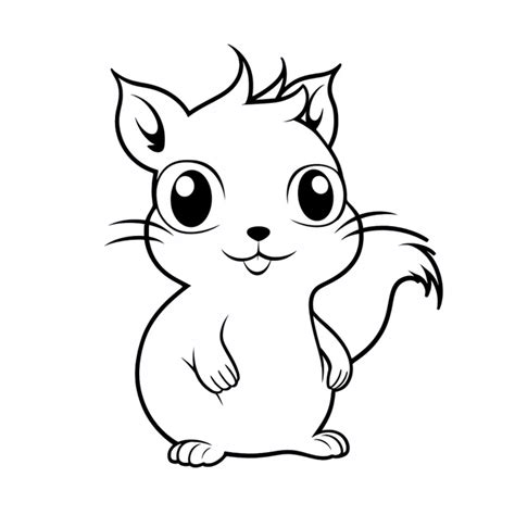 Squirrel Outline