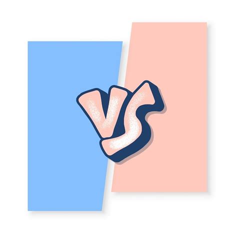 Premium Vector Versus Screen Vector Illustration Vs Card