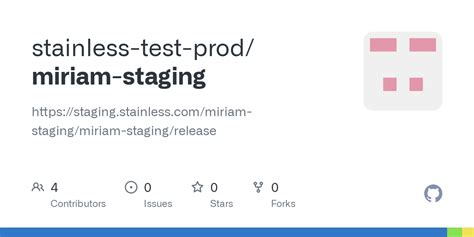 Github Stainless Test Prod Miriam Staging Https Staging Stainless Miriam Staging Miriam