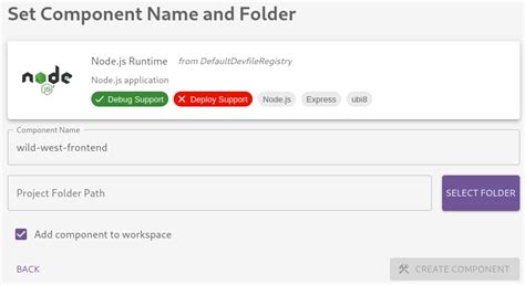 if an existing devfile is used don t show the card with the