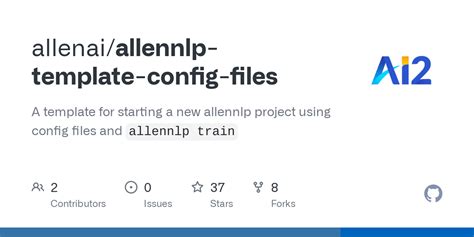 GitHub Allenai Allennlp Template Config Files A Template For Starting A New Allennlp Project