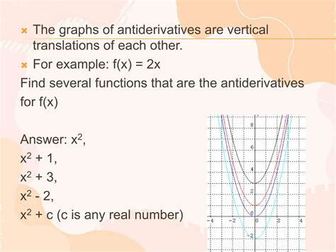 Antiderivative And Indefinite Integrals Ppt