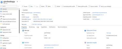Creating An Azure Web App