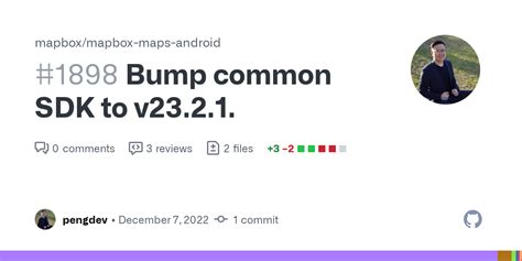 Bump Common Sdk To V2321 By Pengdev · Pull Request 1898 · Mapbox