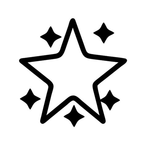 Pictograma De Estrellas Y Chispas Vector Premium Generado Con Ia
