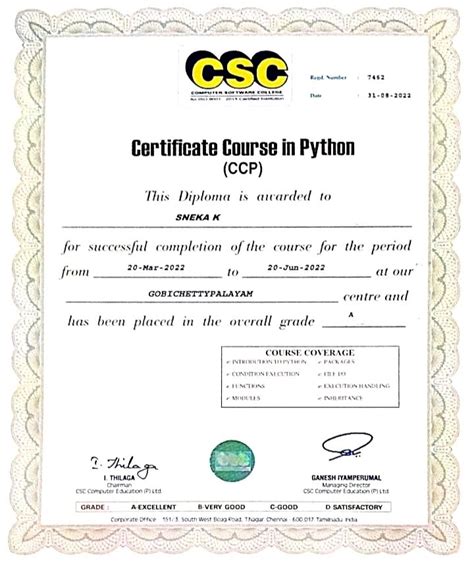 Completed Python Course By Csc Sneka K Posted On The Topic Linkedin