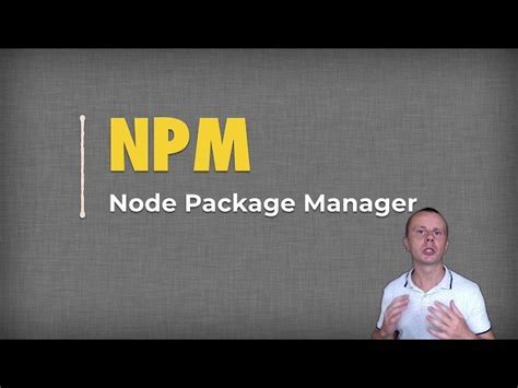 Free Video Understanding NPM Node Js Package Manager From Bogdan Stashchuk Class Central