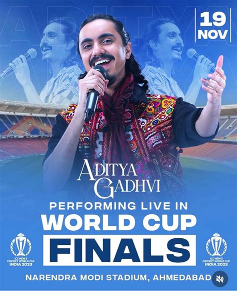 Rajiv Barot On Linkedin Great Proud Moment To Have My Nephew Perform Live At The Cricket 🏏 World…