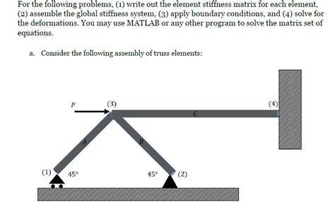 solved for the following problems 1 write out the element