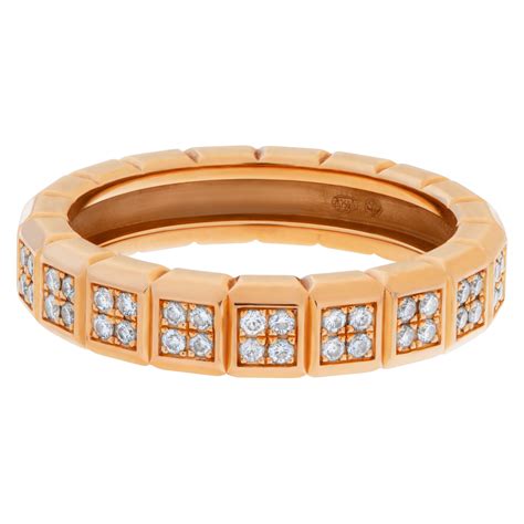 Chopard Ice Cube Pure Eternity Ring In 18k Rose Gold With