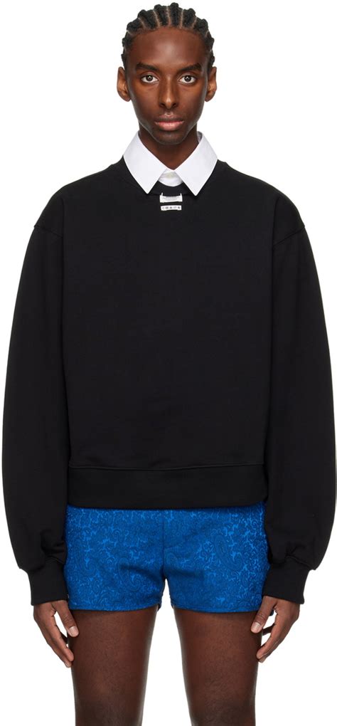 ader error black crewneck sweatshirt ader error
