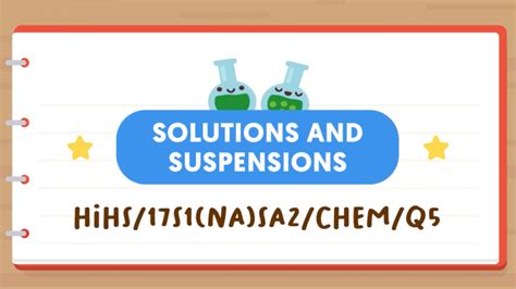 Solutions And Suspensions Understanding Solubility Temperature Graphs Primary School Science