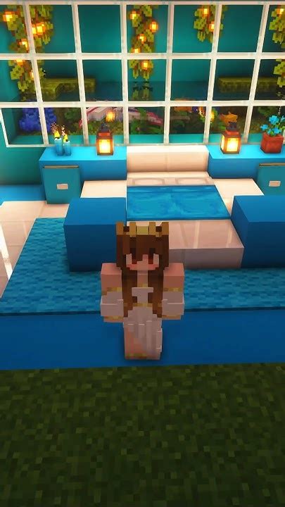 Como Hacer Una Cama Azul En Minecraft How To Make A Blue Bed In