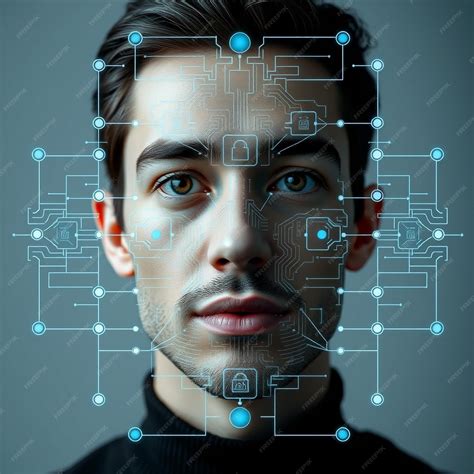 Authentication By Facial Recognition Conceptbiometricsecurity Systemfacial Recognition