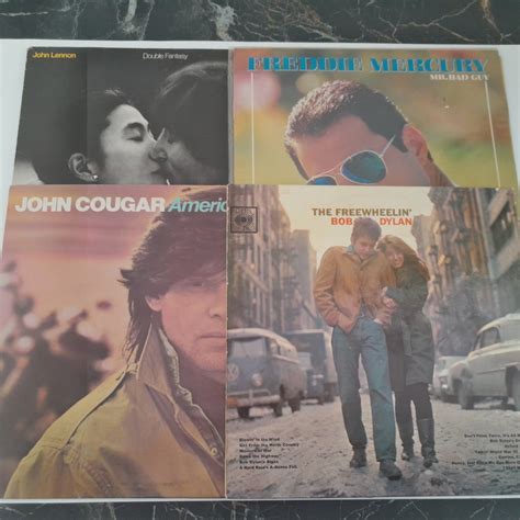 John Lennon And Yoko Ono Freddie Mercury John Cougar Bob Dylan