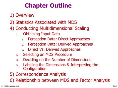 ppt multidimensional scaling and correspondence analysis powerpoint