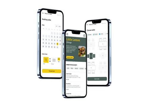 Little Lemon Website Reserve A Table Function Prototyping Figma