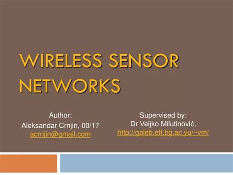 ppt wireless sensor networks powerpoint presentation free download