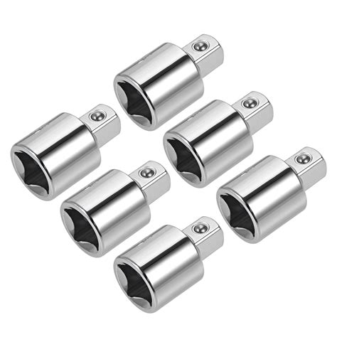 Uxcell 6pcs 12 Drive F X 38 M Socket Reducer Adapter Female To