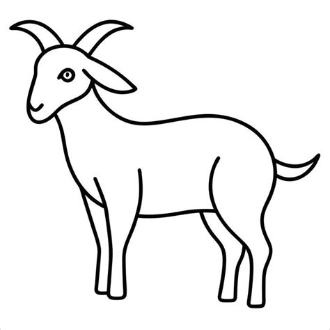 Goat Outline Vector Art Icons And Graphics For Free Download